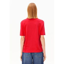 armedangels T-Shirt Iconic A Tarjaa in rot wei&szlig; | Gr.: XS