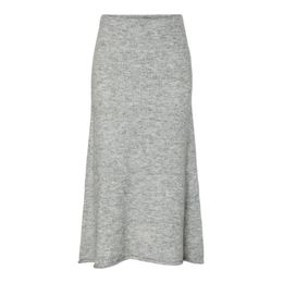 Pieces Strickrock in Medium Grey Melange | Gr.: xs