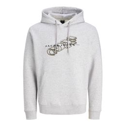 Jack & Jones Jack & Jones Kapuzenpullover in Light Grey Melange | Gr.: M