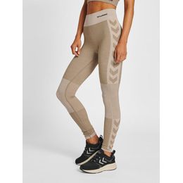 Hummel Leggings Hmlclea Damen in CHATEAU GRAY/DRIFTWOOD MELANGE | Gr.: S