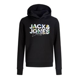 Jack & Jones JACK & JONES Junior Kapuzenpullover in Black | Gr.: 98