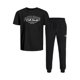 Jack & Jones JACK & JONES Junior 2er-Pack Loungewear Set in Black | Gr.: 128