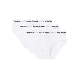 Emporio Armani 3er Pack Brief in Wei&szlig; | Gr.: XXL