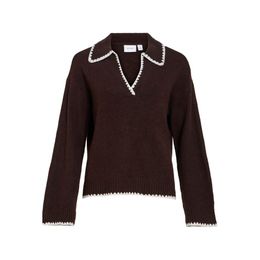 Vila Strickpullover in Coffee Bean | Gr.: XXL