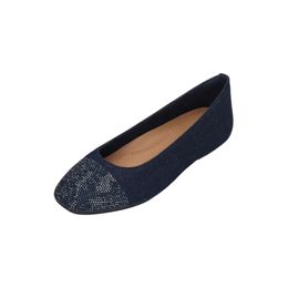 fitflop Ballerinas DELICATO CRYSTAL CAP-TOE DENIM BALLET FLATS in blau | Gr.: 39