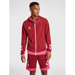 Hummel Rei&szlig;verschluss Kapuzenpullover Hmllead Herren in BIKING RED | Gr.: S