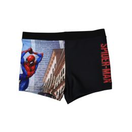 Marvel Spiderman Badehose Schwimmhose Badekleidung Hose in schwarz | Gr.: 134-140