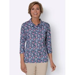 Sieh an! Poloshirt in marine-fuchsia-bedruckt | Gr.: 38