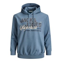 Jack & Jones Plus JACK & JONES PLUS Kapuzenpullover in Blue Mirage | Gr.: 5XL