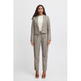 b. young BYDANTA SH BLAZER 4 - HEAVY WOVEN Loose fit in Light Grey Melange | Gr.: 36