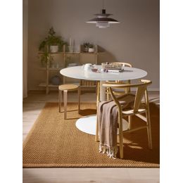 benuta Pure Sisal Teppich Greta Beige 200x200 cm - Naturfaserteppich aus Sisal