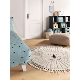 Lytte Kinderteppich Momo Cream &oslash; 120 cm - Teppich f&uuml;r Kinderzimmer