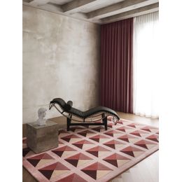 benuta Finest Kurzflor Teppich Sid Rosa 160x230 cm - Moderner Kurzflor-Teppich f&uuml;r Wohnzimmer