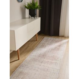 benuta Basic L&auml;ufer f&uuml;r Flur George Beige/Rosa 80x240 cm