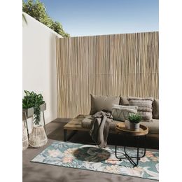 benuta Basic In- & Outdoor-L&auml;ufer Flora Multicolor 80x250 cm - Teppich f&uuml;r Balkon, Terrasse & Garten