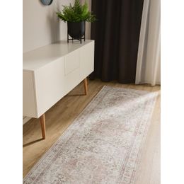 benuta Basic L&auml;ufer f&uuml;r Flur George Rosa/Beige 80x240 cm