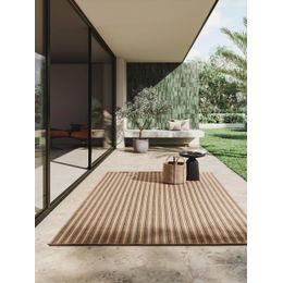 benuta Finest In- & Outdoor-Teppich Ori Beige/Braun 200x300 cm - Teppich f&uuml;r Balkon, Terrasse & Garten