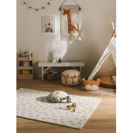 Lytte Spielmatte Savannah Beige 120x180 cm - Hochwertige Krabbelmatte, Puzzlematte aus EVA-Schaumstoff