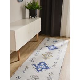 benuta Basic L&auml;ufer f&uuml;r Flur George Beige/Multicolor 80x240 cm
