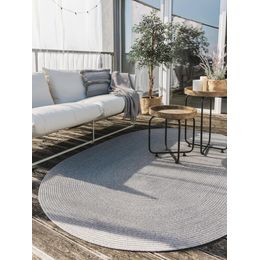 benuta Nest In- & Outdoor-Teppich Nandi Grau 120x170 cm - Teppich f&uuml;r Balkon, Terrasse & Garten