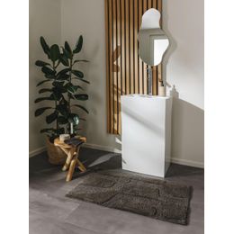 benuta Nest - Badteppich f&uuml;r Badezimmer - Badematte Nehir Grau 50x80 cm