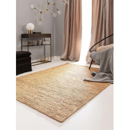 benuta Pure Juteteppich Cosmo Hellbraun 250x350 cm - Naturfaserteppich aus Jute