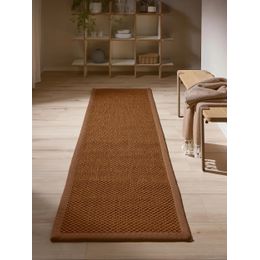 benuta Pure Sisal Teppich Greta Hellbraun 70x240 cm - Naturfaserteppich aus Sisal