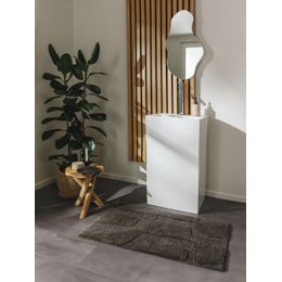benuta Nest - Badteppich f&uuml;r Badezimmer - Badematte Nehir Grau 80x150 cm