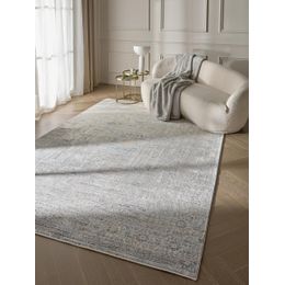 benuta Finest Teppich Tamino Grau 120x180 cm - Vintage-Stil Teppich im Used-Look