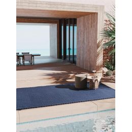 benuta Finest In- & Outdoor-Teppich Vita Blau 160x230 cm - Teppich f&uuml;r Balkon, Terrasse & Garten