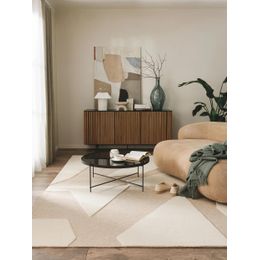 benuta Pure Wollteppich Malin Cream 160x230 cm - Naturfaserteppich aus Wolle