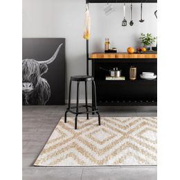 benuta Nest In- & Outdoor-Teppich Cleo Cream/Beige 80x150 cm - Teppich f&uuml;r Balkon, Terrasse & Garten