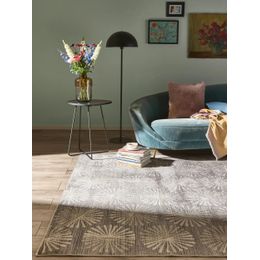 benuta Nest Waschbarer Kurzflor Teppich Milly Taupe 200x300 cm - Moderner Kurzflor-Teppich f&uuml;r Wohnzimmer
