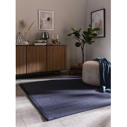 benuta Nest Sisal Teppich Sana Blau 150x150 cm - Naturfaserteppich aus Sisal