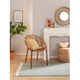 benuta Pop Wollteppich L&auml;ufer f&uuml;r Flur Karla Mint 80x250 cm - Naturfaserteppich aus Wolle