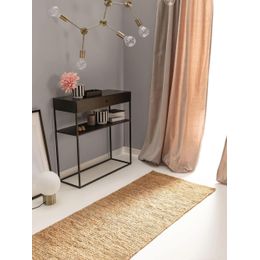 benuta Pure Juteteppich Cosmo Hellbraun 80x250 cm - Naturfaserteppich aus Jute