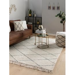 benuta Nest Waschbarer Baumwollteppich Naomi Cream 200x300 cm