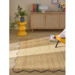 benuta Pop Juteteppich Mambo Lila 200x300 cm - Naturfaserteppich aus Jute