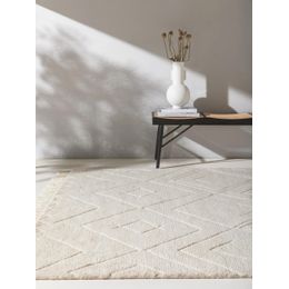 benuta Finest Wollteppich Maroc Ivory 80x150 cm - Naturfaserteppich aus Wolle