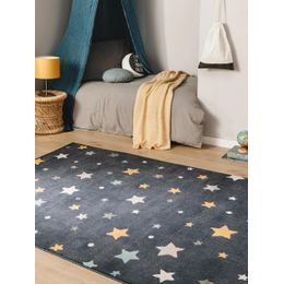 Lytte Kinderteppich Apollo Blau 120x170 cm - Kinderteppich mit Sternen
