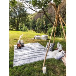 benuta Pure Kurzflor Teppich aus recyceltem Material Toni Ivory 80x150 cm - Moderner Kurzflor-Teppich f&uuml;r Wohnzimmer