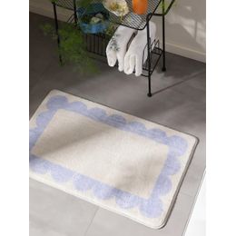 benuta Pop - Badteppich f&uuml;r Badezimmer - Badematte Frame Lila 80x150 cm