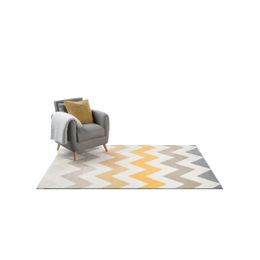 benuta Pop Kurzflor Teppich Dessert Gelb 80x150 cm - Moderner Kurzflor-Teppich f&uuml;r Wohnzimmer