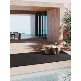 benuta Finest In- & Outdoor-Teppich Vita Schwarz 160x230 cm - Teppich f&uuml;r Balkon, Terrasse & Garten
