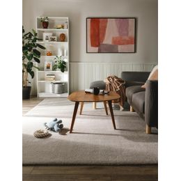 benuta Nest Waschbarer Hochflor Shaggyteppich Melvin Beige 200x300 cm - Hochflor Teppich f&uuml;r Wohnzimmer