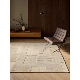 benuta Finest Wollteppich Lisa Cream/Beige 160x230 cm - Naturfaserteppich aus Wolle