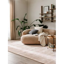 benuta Pure Viskoseteppich Nela Rosa 160x230 cm - Moderner Kurzflor-Teppich f&uuml;r Wohnzimmer