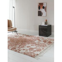 benuta Nest Kurzflor Teppich Elias Terracotta 120x170 cm - Moderner Kurzflor-Teppich f&uuml;r Wohnzimmer