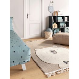 Lytte Kinderteppich Momo Beige 90x130 cm - Teppich f&uuml;r Kinderzimmer