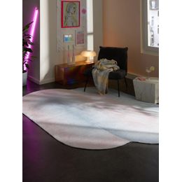 benuta Pop Waschbarer Kurzflor Teppich Luna Multicolor 120x170 cm - Bunter Teppich f&uuml;r Wohnzimmer
